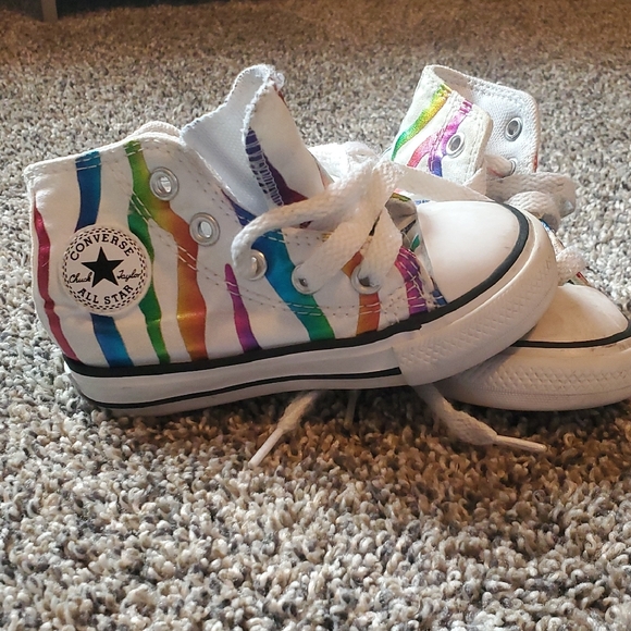 Converse | Shoes | Converse Kids Rainbow Hightop Sneakers | Poshmark